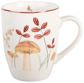 Porcelánový hrnek s podzimním motivem přírody a houbiček Little Fall Jewels – 350 ml