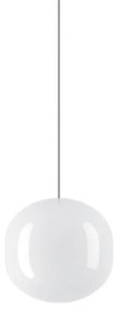 Lodes 18711 1200 Volum 14, závěs z bílého foukaného skla, 1x15W E14, prům.14cm