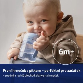 Lovi První hrneček s pítkem 150 ml Modrý