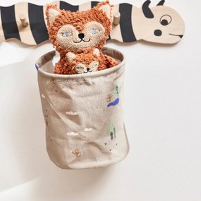 Béžové látkové dětské koše na hračky v sadě 2 ks ø 18x22 cm Foxy – OYOY Mini