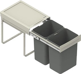 Sada odpadkových košů 2x20L | výsuvné