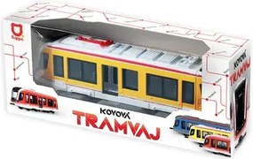 RAPPA 235588 Kovová tramvaj žlutá 20 cm / od 3 let