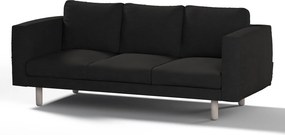Potah na pohovku IKEA Norsborg 3-místná barva černá látka pletený vzor