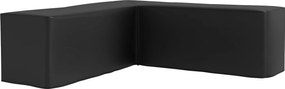 Outsunny Voděodolný Ochranný Potah pro Rohovou Zahradní Pohovku 420D Oxford Látka, Voděodolný UV-odolný Potah 250Š x 250H x 79V cm, Černá | Aosom