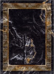 120x170 Kusový koberec Miro 51278.809 Marble black gold