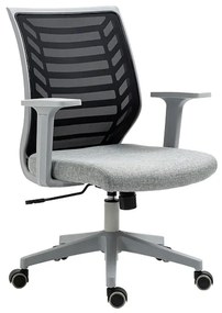 SIGNAL Kancelářská židle - Q-320, čalouněná, černá/šedá