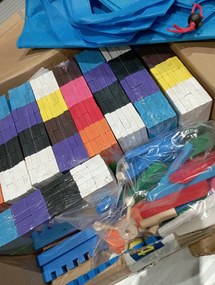 Dřevěné domino barevné 1080 ks Kruzzel DZ319