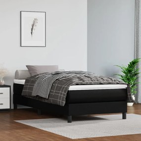 vidaXL Box spring postel 90 x 190 cm umělá kůže [3120675] Barva: Černá