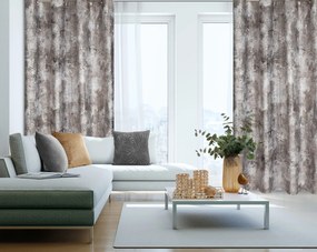 ZATEMŇOVACÍ ZÁVĚS NA KROUŽCÍCH ESTER 140X250 CM VZOROVANÁ