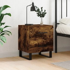 vidaXL Noční stolek 40 x 35 x 47,5 cm kompozitní dřevo [827368] Barva: kouřový dub