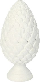 Dekorace White Cone 13cm