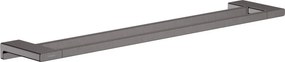 Hansgrohe AddStoris, držák na ručník dvojitý, kartáčovaný černý chrom, HAN-41743340