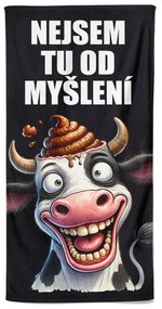 Osuška Nejsem tu od myšlení (Velikost osušky: 70x140cm)