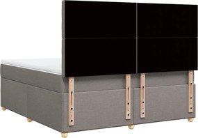 Box spring postel s matrací taupe 180x200 cm textil 3291377