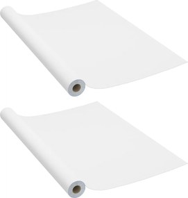 vidaXL Samolepící tapety na nábytek 2 ks bledě 500 x 90 cm PVC [3059651] Barva: Azurová