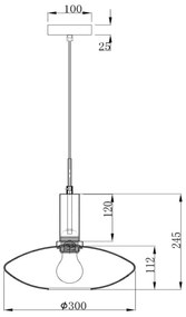 Lucide 25413/01/02 - Lustr na lanku SINGALA 1xE27/60W/230V