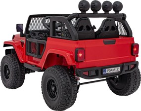 Ramiz Terénní autíčko OFF-ROAD 3.0 pro děti červené + dálkové ovládání + plynulý start + pásy + audio LED