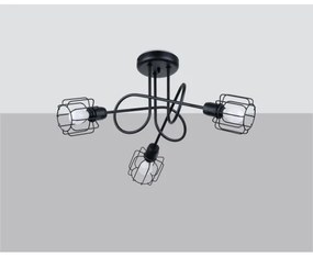 Sollux SL.1118 - Lustr na tyči BELUCI 3xE14/40W/230V černá