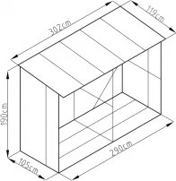 Rojaplast WA-C dřevník