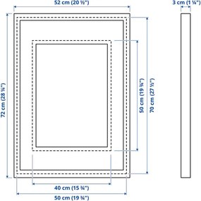 RÖDALM Rám, vzor ořech, 50x70 cm