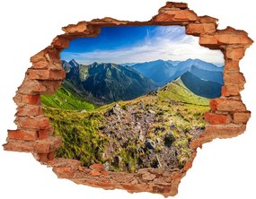 Wallmuralia Samolepící díra na stěnu Horské panorama 90x70 cm