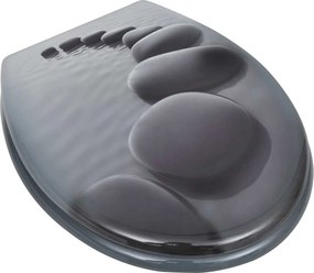 WC sedátka s víky 2 ks MDF kameny 275910