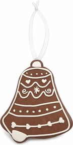 Závěsná vánoční ozdoba CANDY BELL 11 cm, hnědá