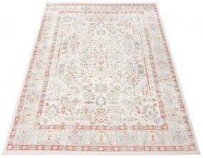 Moderní kusový koberec IDAHO G549C bílý světle hnědý Rozměr: 80x150 cm