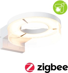 P 93114 LED venkovní nástěnné svítidlo Smart Home Zigbee 3.0 Capea pohybové čidlo neláká hmyz IP44 231mm CCT 12,5W 230V bílá hliník - PAULMANN