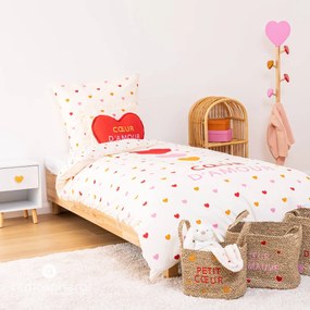 Stojanový věšák pro děti LOVE, háčky srdíčka, 135 cm