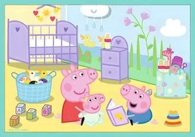 TREFL Puzzle Prasátko Peppa: Peppin zábavný svět MEGA PACK 10v1 / 4x20