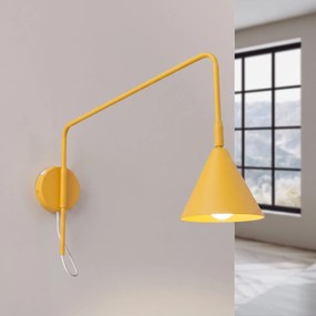 Sollux Lighting Nástěnné svítidlo NOX 1 žluté s vypínačem