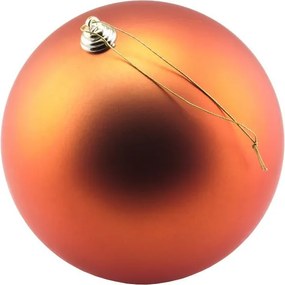 Velká vánoční koule 30 cm, měděná, matná, UV