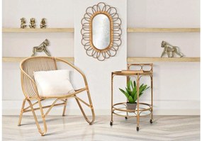 Designový servírovací vozík Gennipha 51 cm hnědý