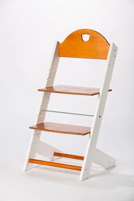 Lucas Wood Style rostoucí židle MIXLE -  bílá/mahagon rostoucí židle MIXLE: Medvídek