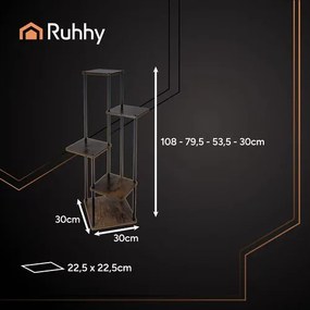 Stojan na květiny 107 cm – 5 úrovní
