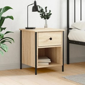 vidaXL Noční stolek 40 x 42 x 50 cm kompozitní dřevo [825933] Barva: dub sonoma