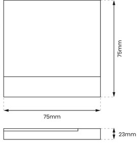 Schodišťové LED svítidlo Berg, 1x LED 0,6w, 4000k, b