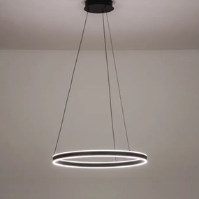 Závěsné kruhové LED svítidlo nad jídelní stůl Delta Maximus Black 60