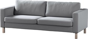 Potah na pohovku IKEA Karlstad, 3-místná, rozkládací barva šedá látka sametová
