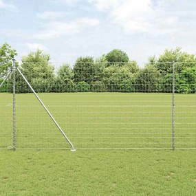 Venkovní euro plot s hroty 10 x 1,6 m Pozinkovaná ocel Stříbrná 3350739