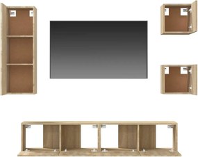 5dílný set TV skříněk dub sonoma kompozitní dřevo 3114440
