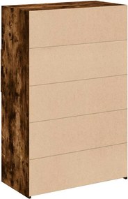 Skříň highboard kouřový dub 80 x 42,5 x 124 cm kompozitní dřevo 3281389