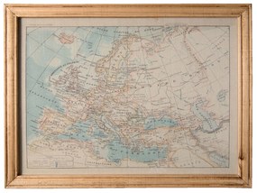 Obraz mapa Evropa - 65*2*50 cm