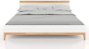 Dřevěná postel s úložným prostorem - Livia - zvýšená  , Buk přírodní, 140x200 cm