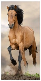 Osuška Kůň Brown 70 x 140 cm