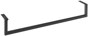 Sapho - Čelní držák ručníků pro umyvadlo, 560 mm, matná černá HG560