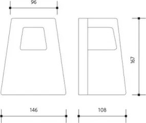 Panlux Venkovní nástěnné LED svítidlo RONDA GU10 antracit PN42108001
