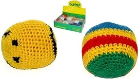 Hakysák míček footbag háčkovaný / Míček na hakysák / textilní / 6 cm /