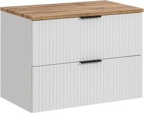 Koupelnová skříňka pod umyvadlo s deskou 80 cm ADEL, bílá (SET-ADW B 80 CM)